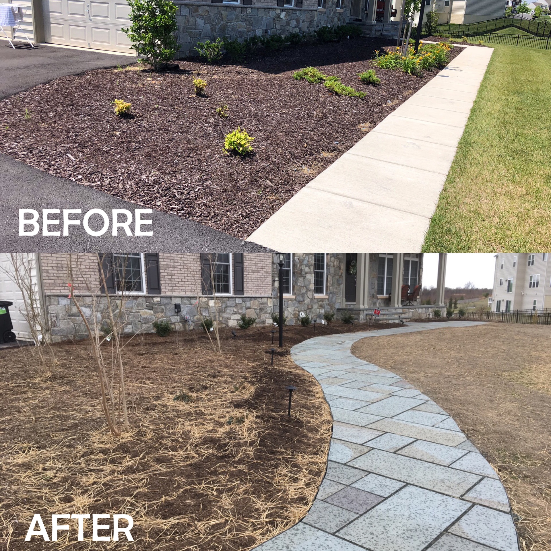 Entire Yard Renovation in Derwood - Landscape Design, Installation ...